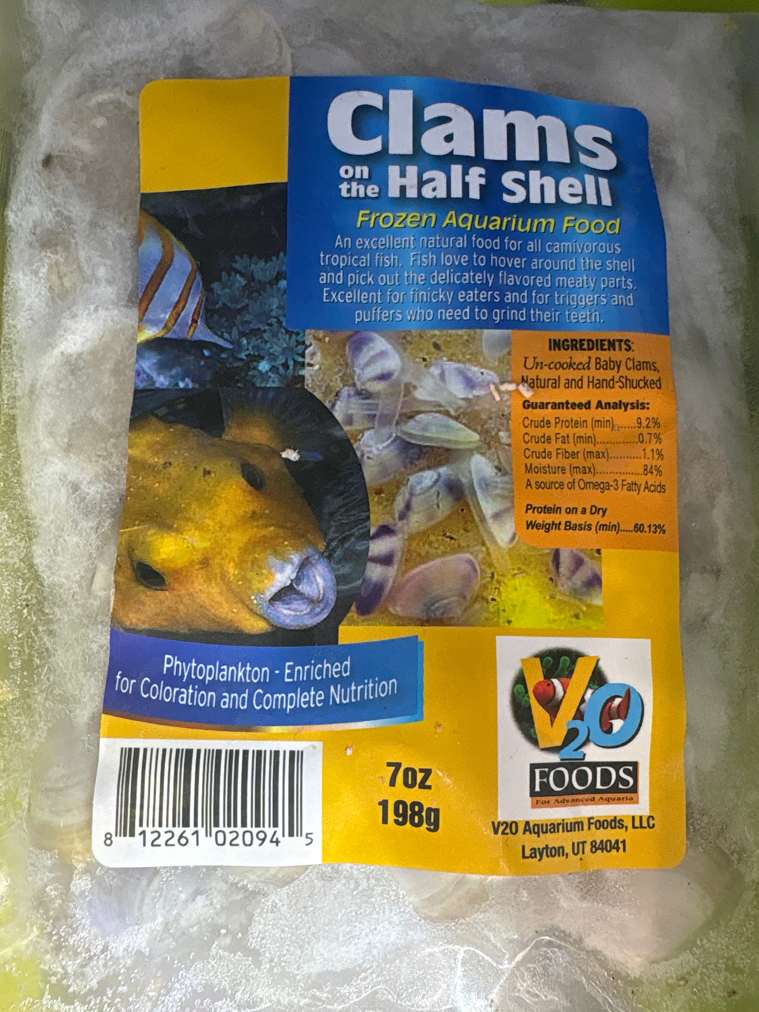 Clams on the half shell 7oz – Hydros Aquatics