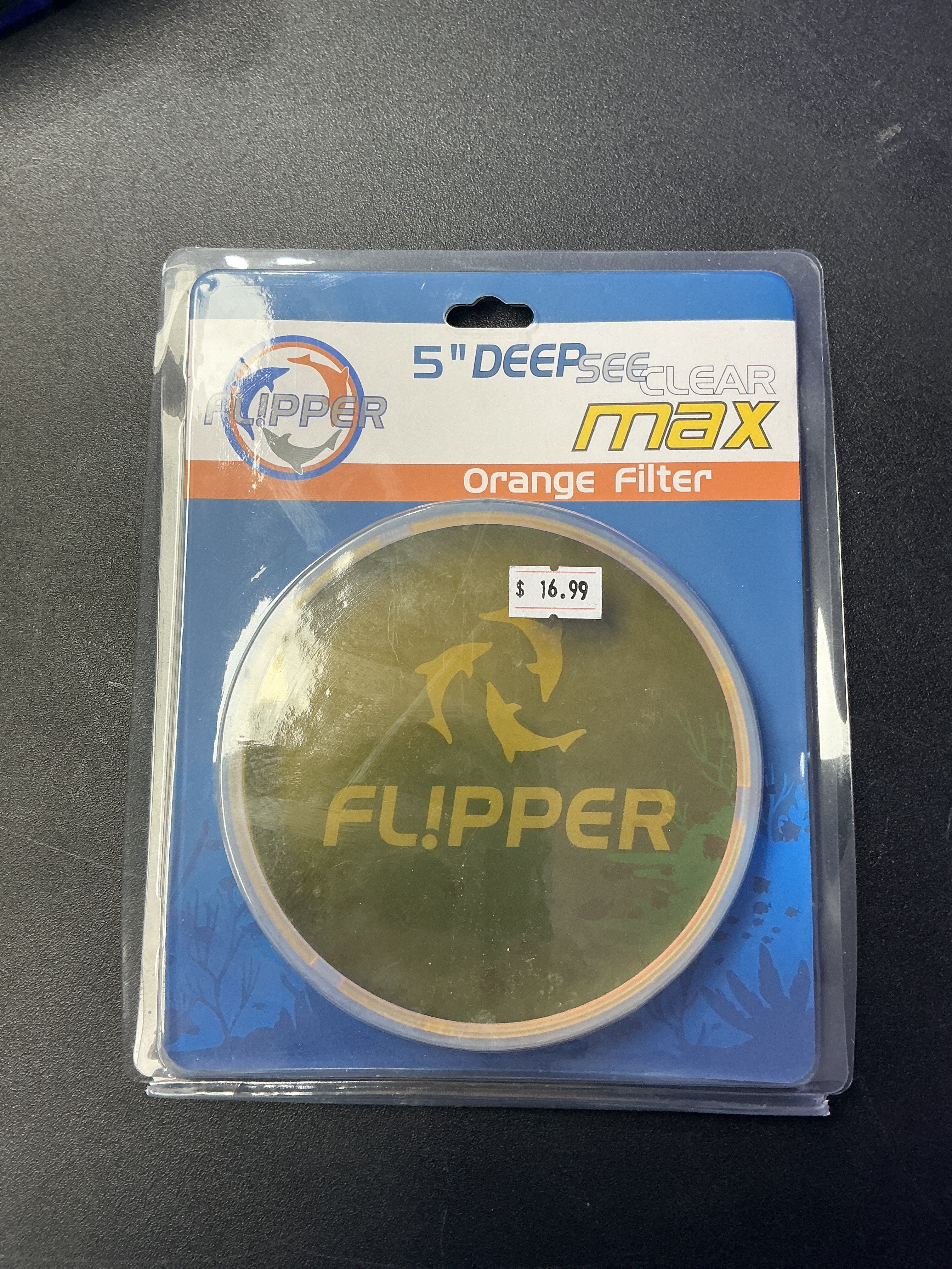 Flipper 5” Deep See Clear Orange Filter – Hydros Aquatics