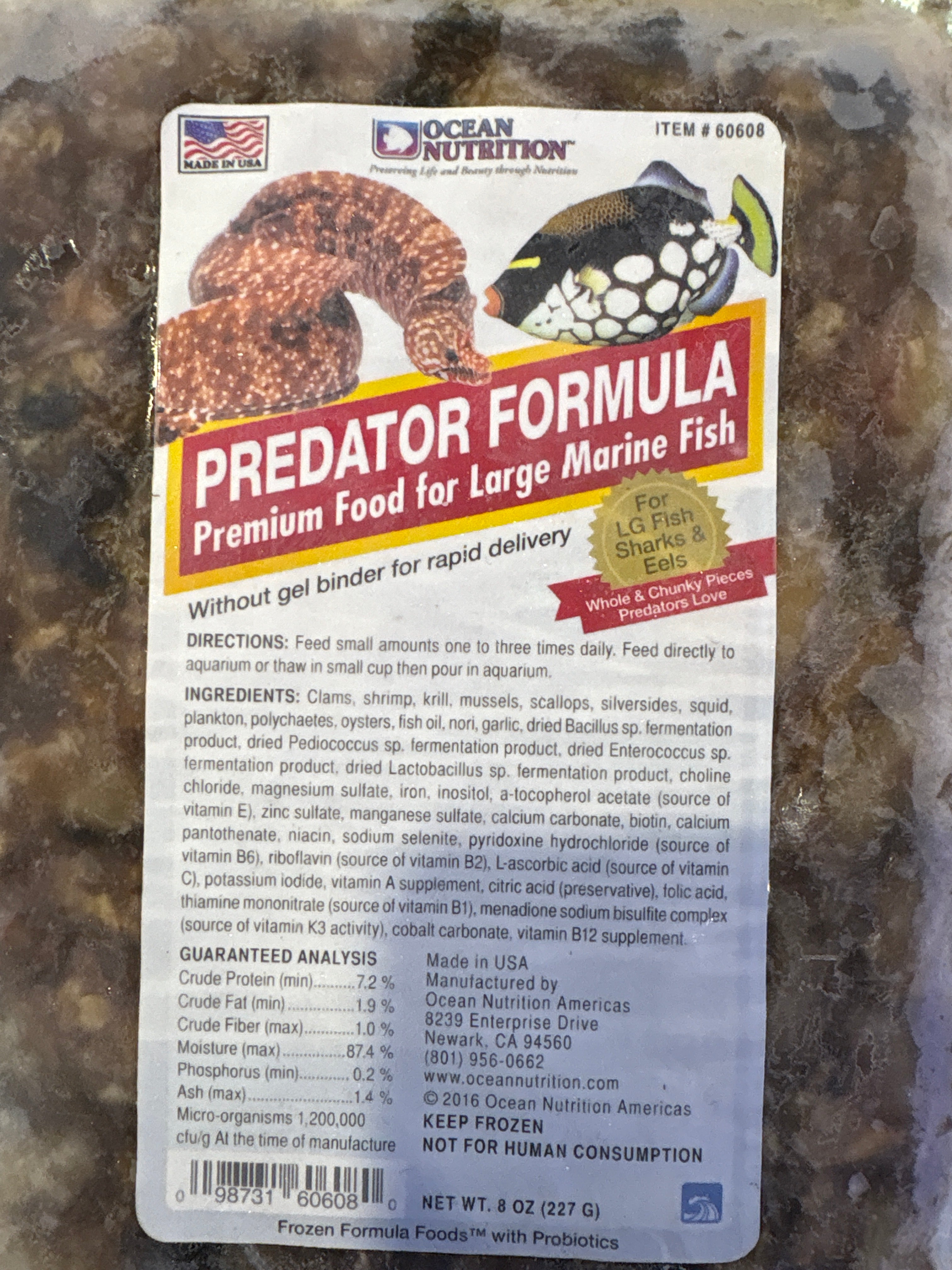 ON predator formula FLAT 8oz – Hydros Aquatics